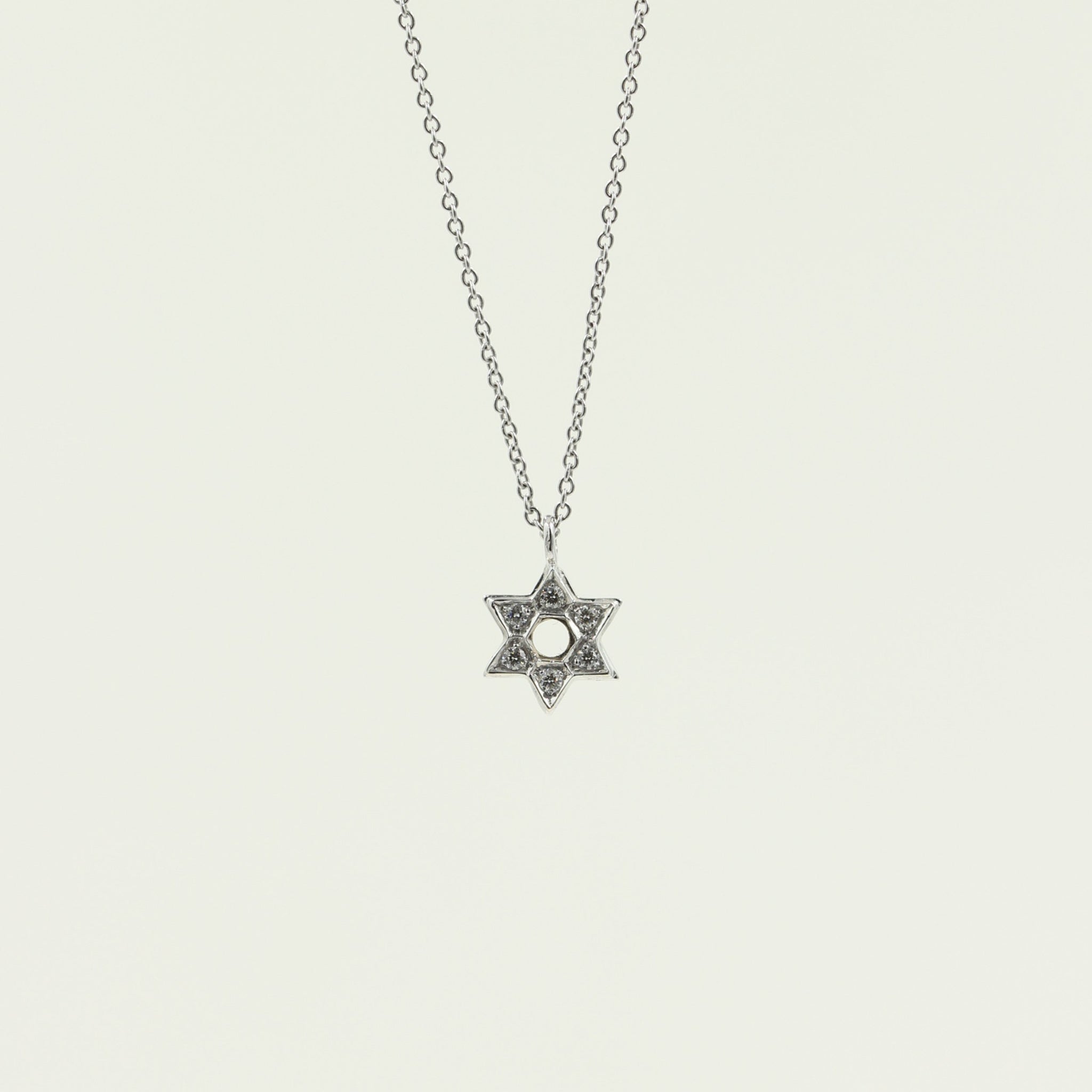 Davidstjerne med diamanter